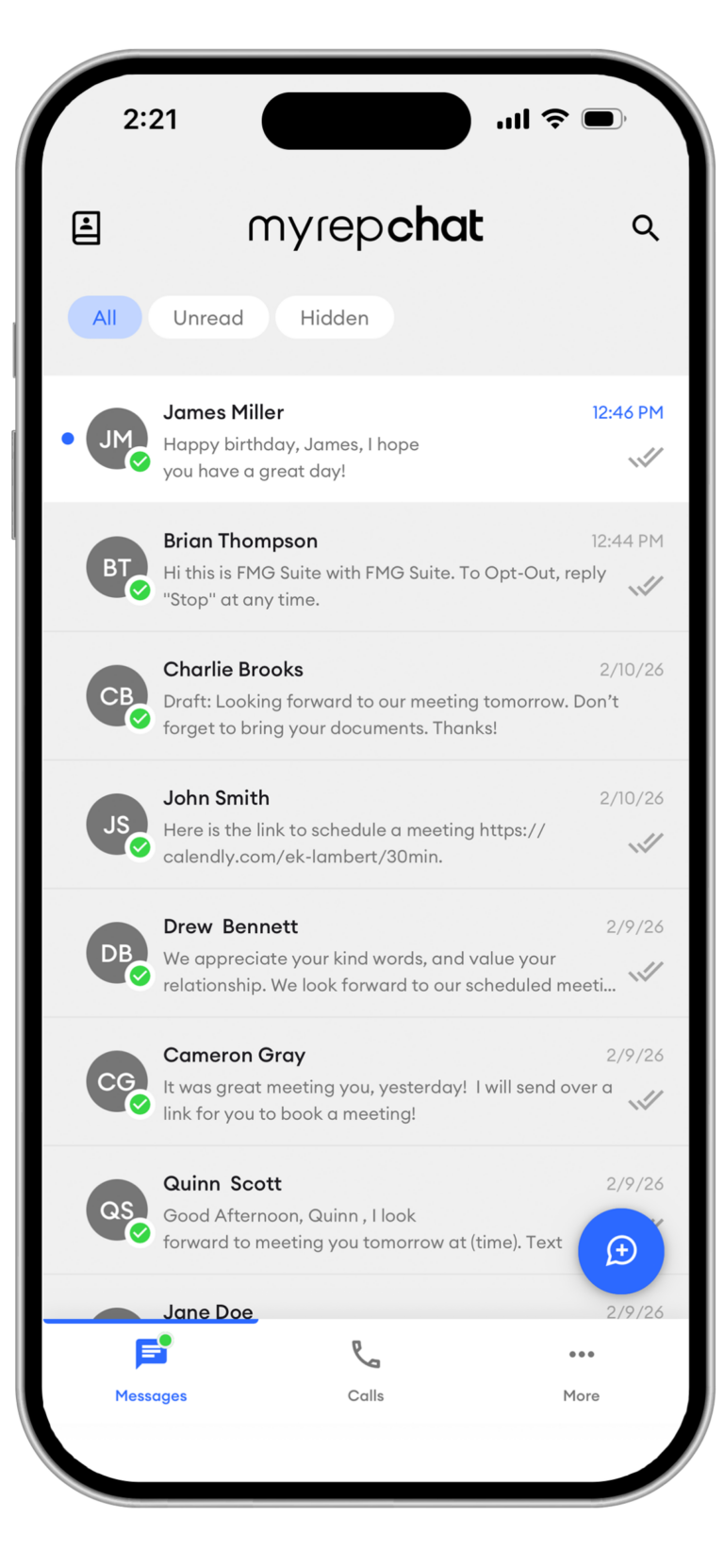 Text Message Archiving for Financial Advisors | MyRepChat